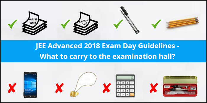 JEE Advanced 2018 Exam Day Guidelines
