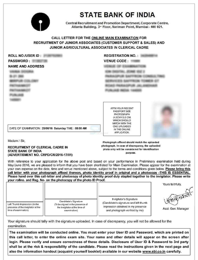 SBI Clerk Admit Card 2020 - Check How to Download SBI Hall Ticket