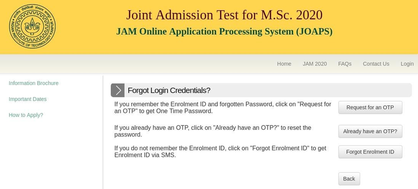 IIT JAM Admit Card 2022 (Released) - Download Hall Ticket, JOAPS Login