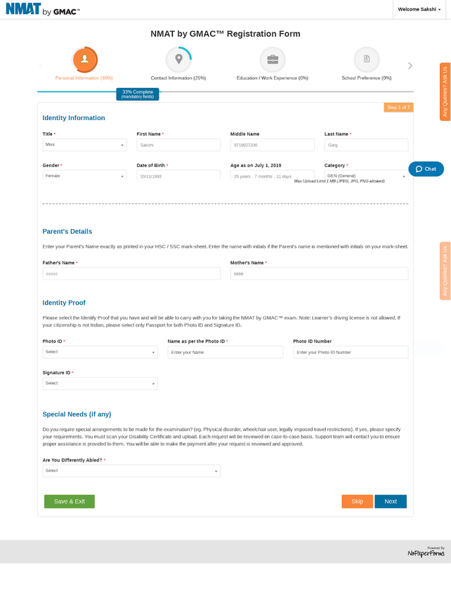 NMAT Mock Test 2019, NMAT Online Mock Test Papers - Check here