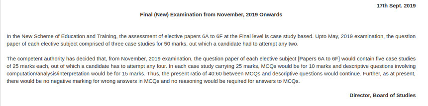 CA Final Exam Pattern 2020 - Check here!