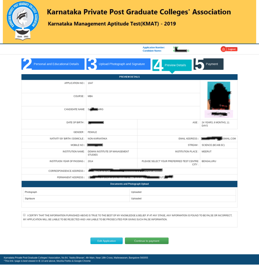 KMAT Application Form 2019 (Released), Registration – How to Apply ...