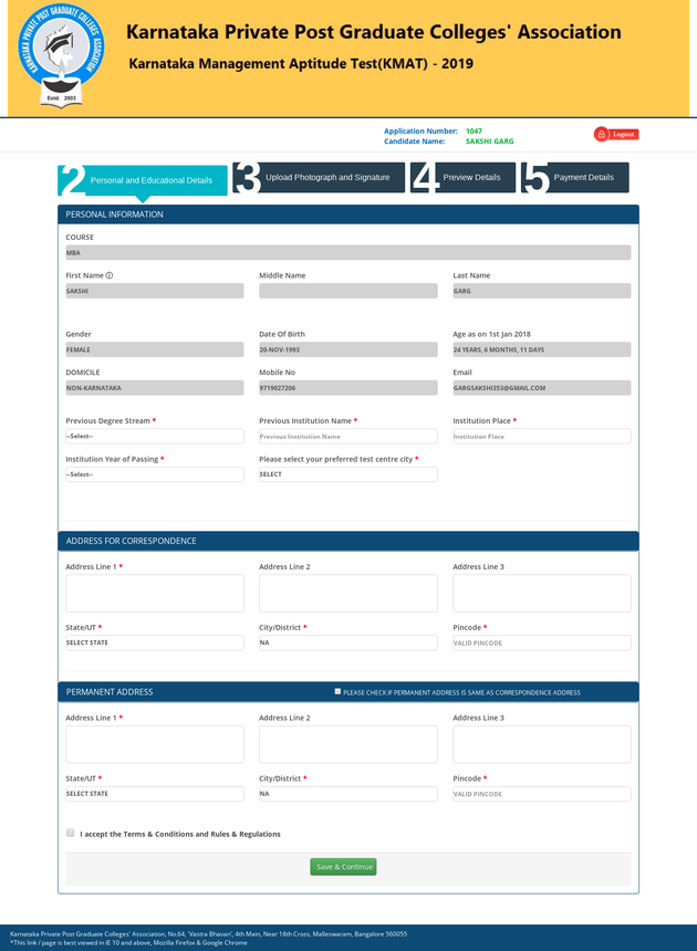 KMAT Application Form 2019 (Released), Registration – How to Apply ...