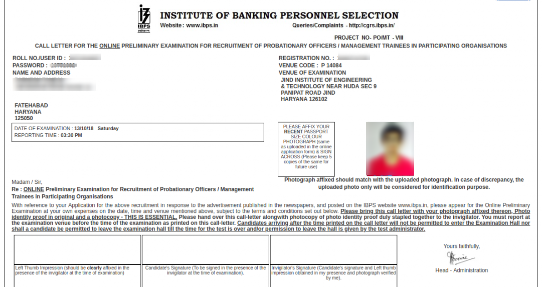 IBPS PO Admit Card 2019 - Read All Steps How to download