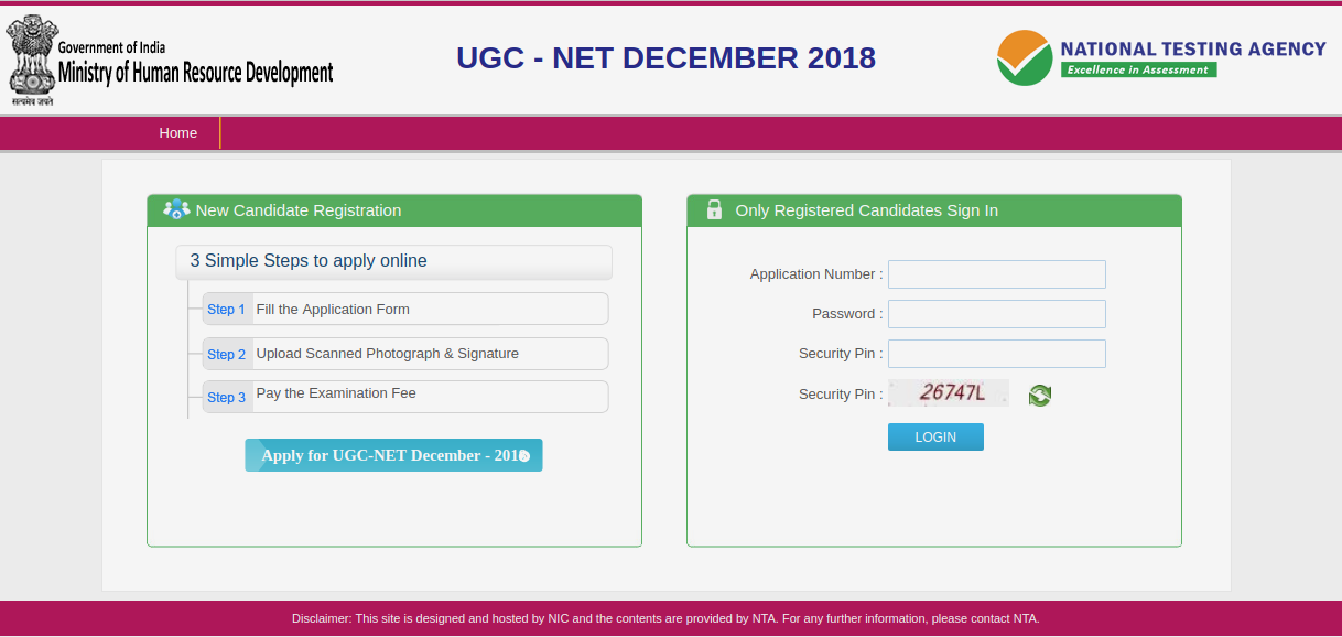 UGC NET Admit Card 2019 - Download Here