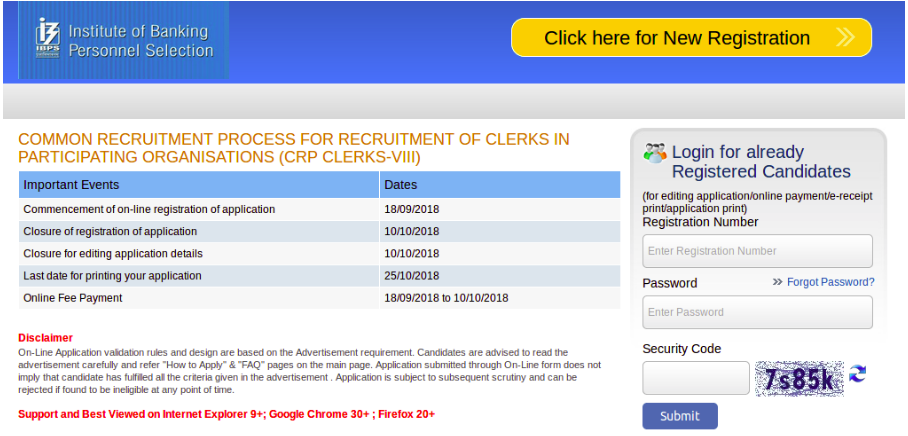 IBPS Clerk Application Form 2019 – Check Dates, Registration Process
