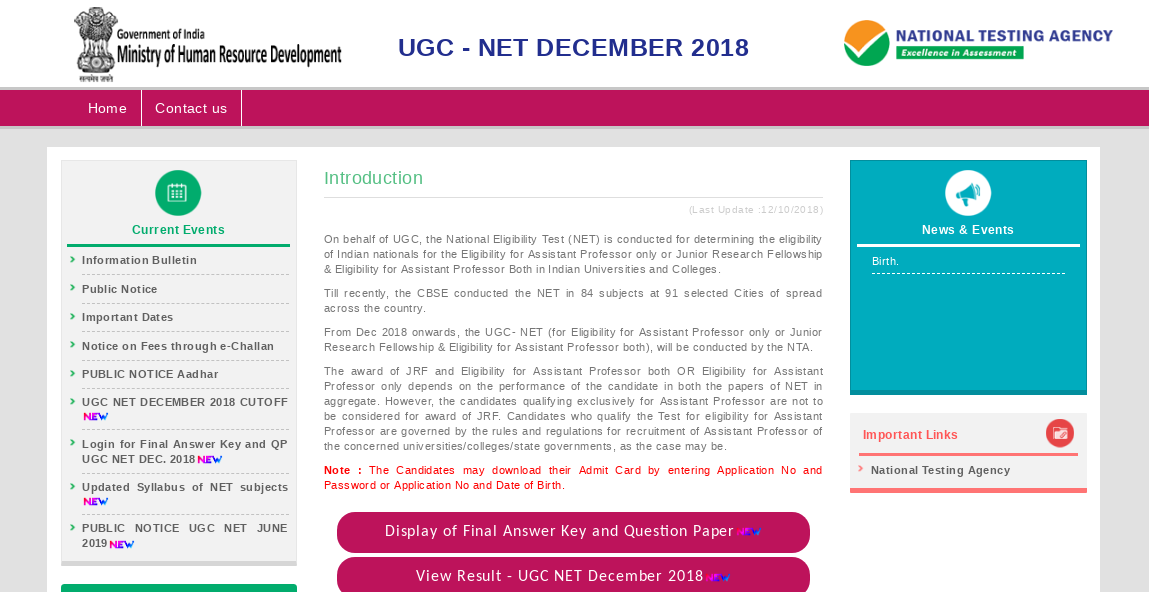 UGC NET Cut off 2019 - Category Wise and Previous year Cut Off Marks
