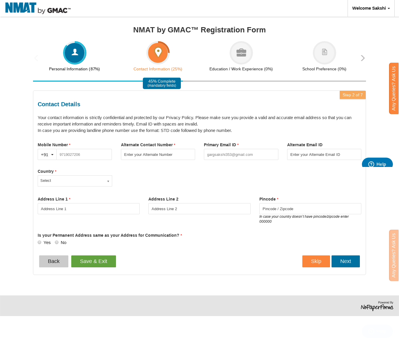 NMAT Mock Test 2019, NMAT Online Mock Test Papers - Check here