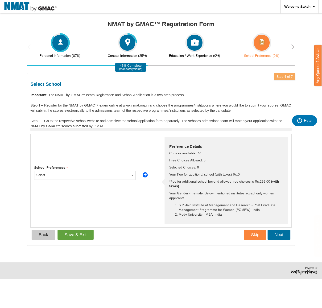 NMAT Mock Test 2019, NMAT Online Mock Test Papers - Check here