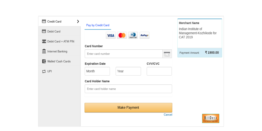 How to fill CAT 2019 Application Form - Step by Step Guide