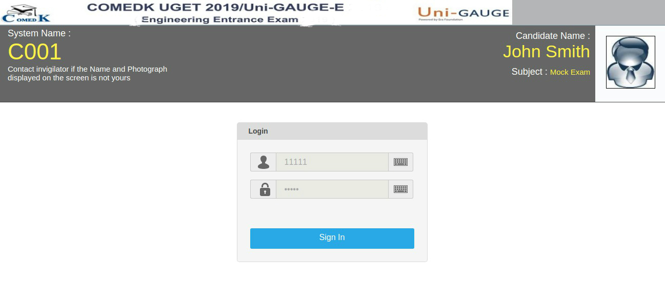 COMEDK UGET Mock Test 2020