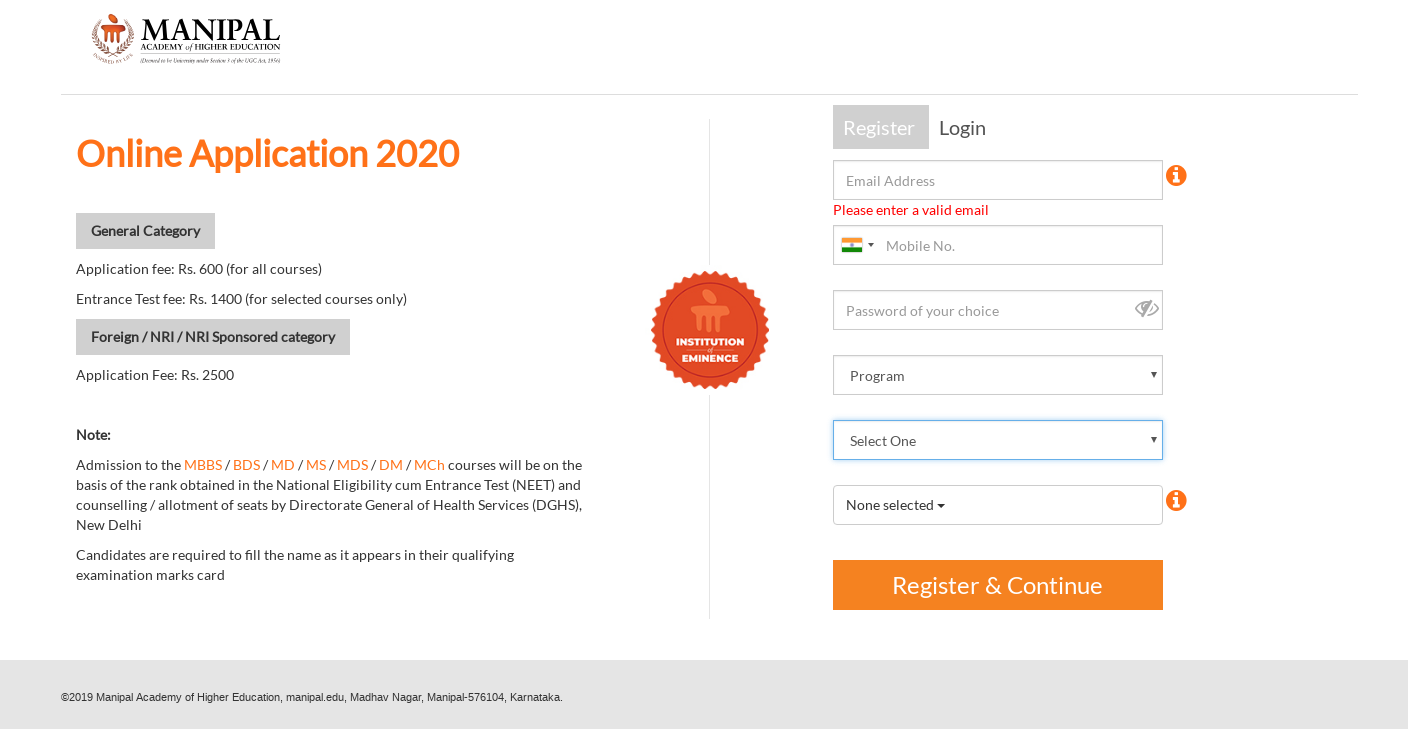 MET Application Form 2020 (Extended) , Registration - Apply @apply ...