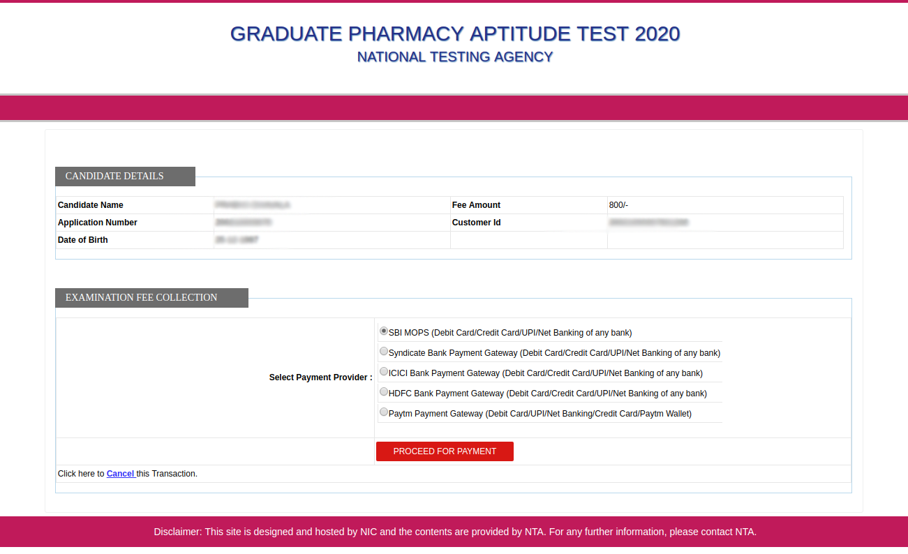 GPAT Registration / Application Form 2020 (Started)- Apply now!