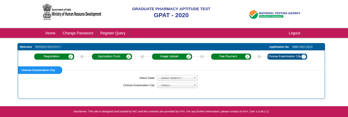 GPAT Registration 2020/Application Form: Last Date Dec 12 to select city