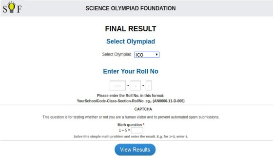 ICO Result 2019 (Declared) - Check SOF Commerce Olympiad Result Here