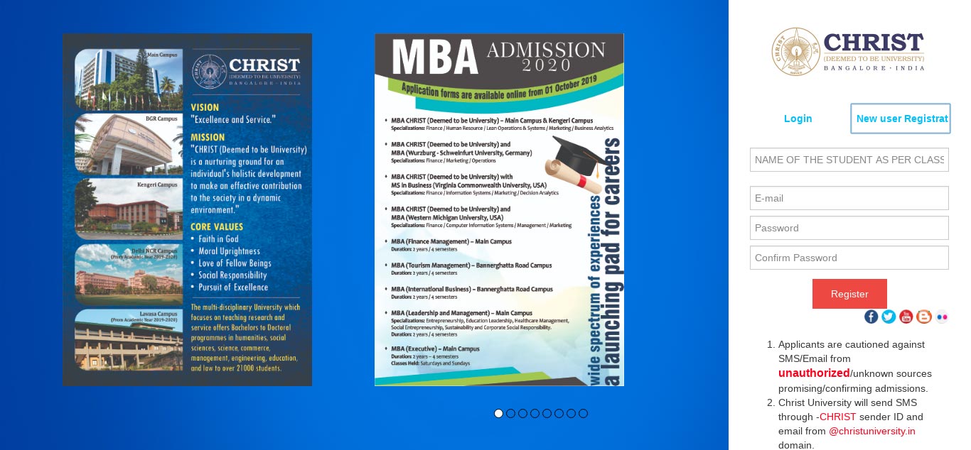 Christ University BHM Application From 2022 - Check Registration ...