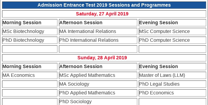 South Asian University Admission 2019 - Application, SAU Exam Dates ...