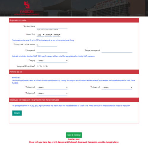 How to Fill SNAP 2019 Application Form - Step by Step Guide