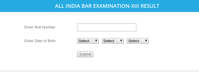 AIBE Result 2019 XIV (14) - Link To be Activated Soon
