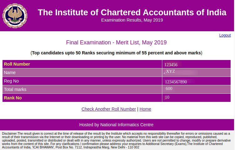 CA Final Result 2019-20 (Declared) - Check Nov Exam Merit List & Result ...