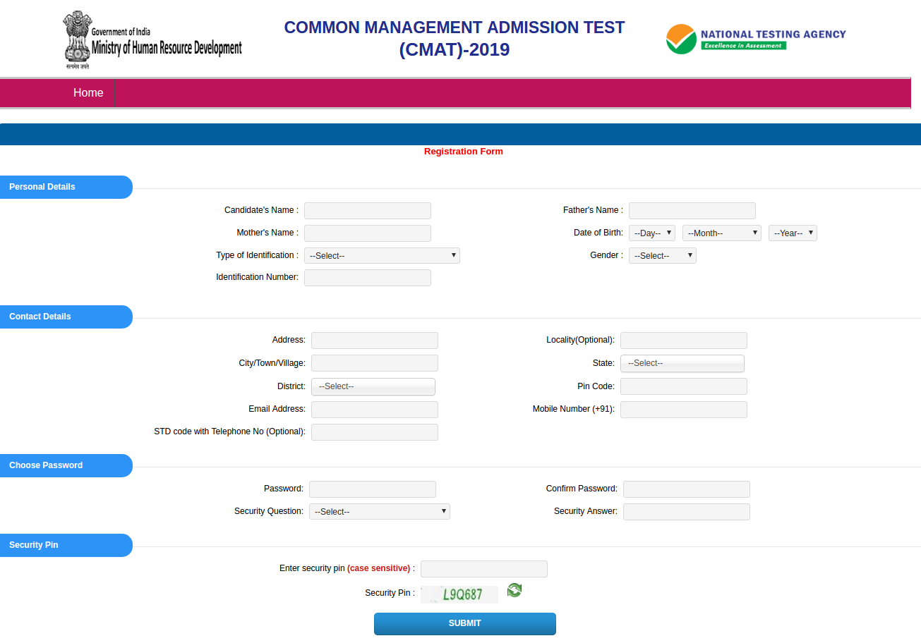 How to Fill CMAT 2019 Application Form - Stepwise Procedure